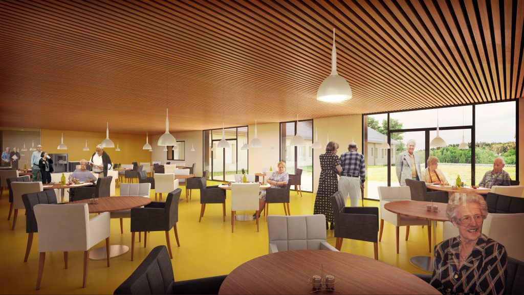 Concours d'architecture 3D d'EHPAD - réalisation d'illustrations et façades